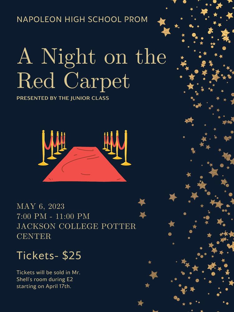A Night on the Red Carpet Junior/Senior Prom | Napoleon Community Schools